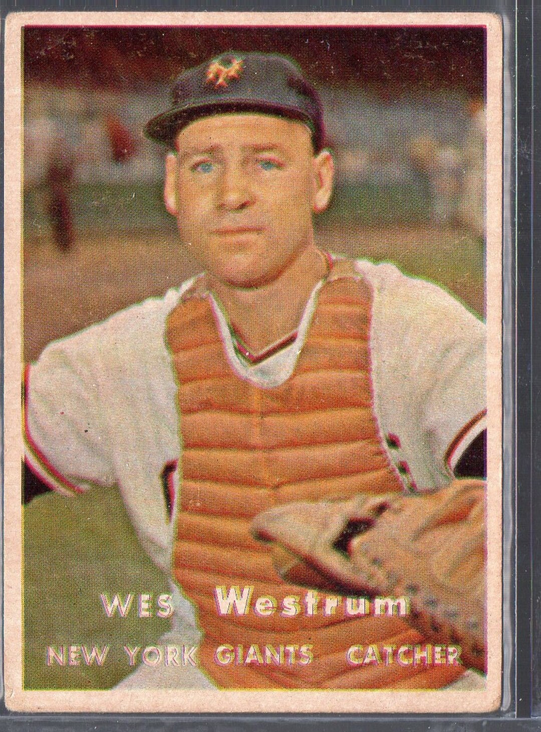 WES WESTRUM 1957 Topps #323 Baseball Card - New York Giants - Etsy