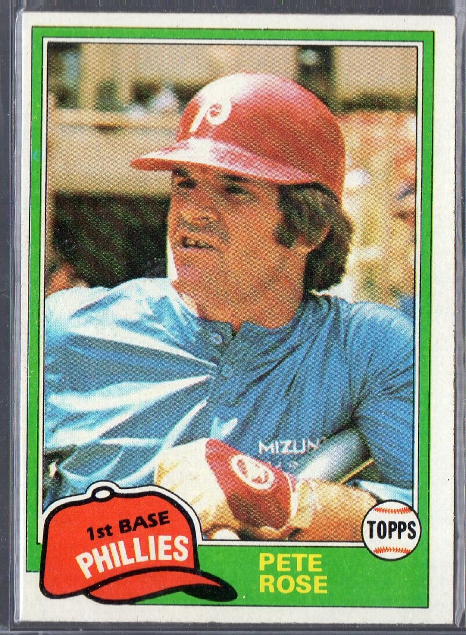 PETE ROSE 1981 Topps #180 Baseball Card - Philadelphia Phillies - Etsy