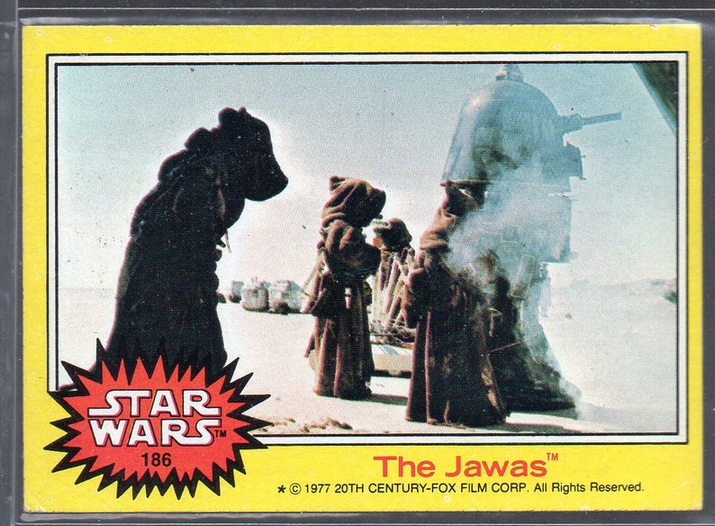 The Jawas 1977 Topps Star Wars #186 Movie Card - Etsy
