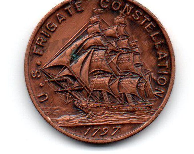 US FRIGATE CONSTELLATION C.1950's Navy Souvenir Coin Token - Etsy