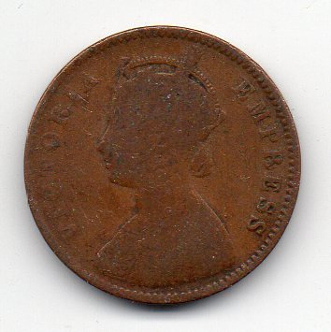 QUEEN VICTORIA 1892 India 1/4 Anna Coin - Etsy