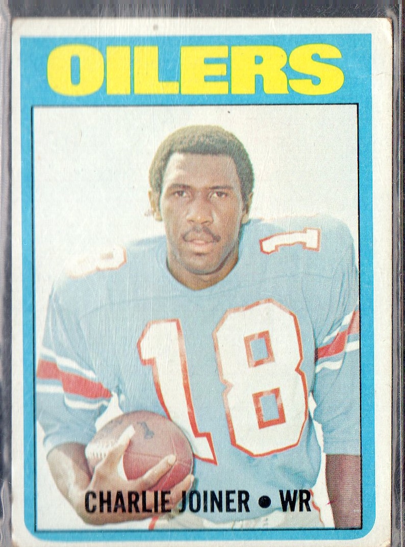 CHARLIE JOINER RC 1972 Topps 244 Football Card Houston - Etsy