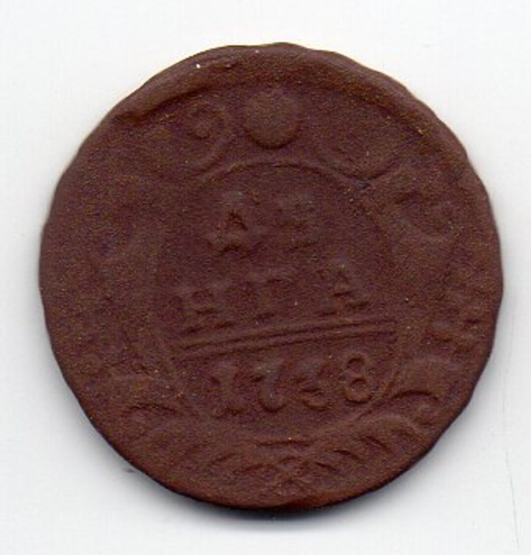 Vintage 1738 Russia Denga Coin - Etsy