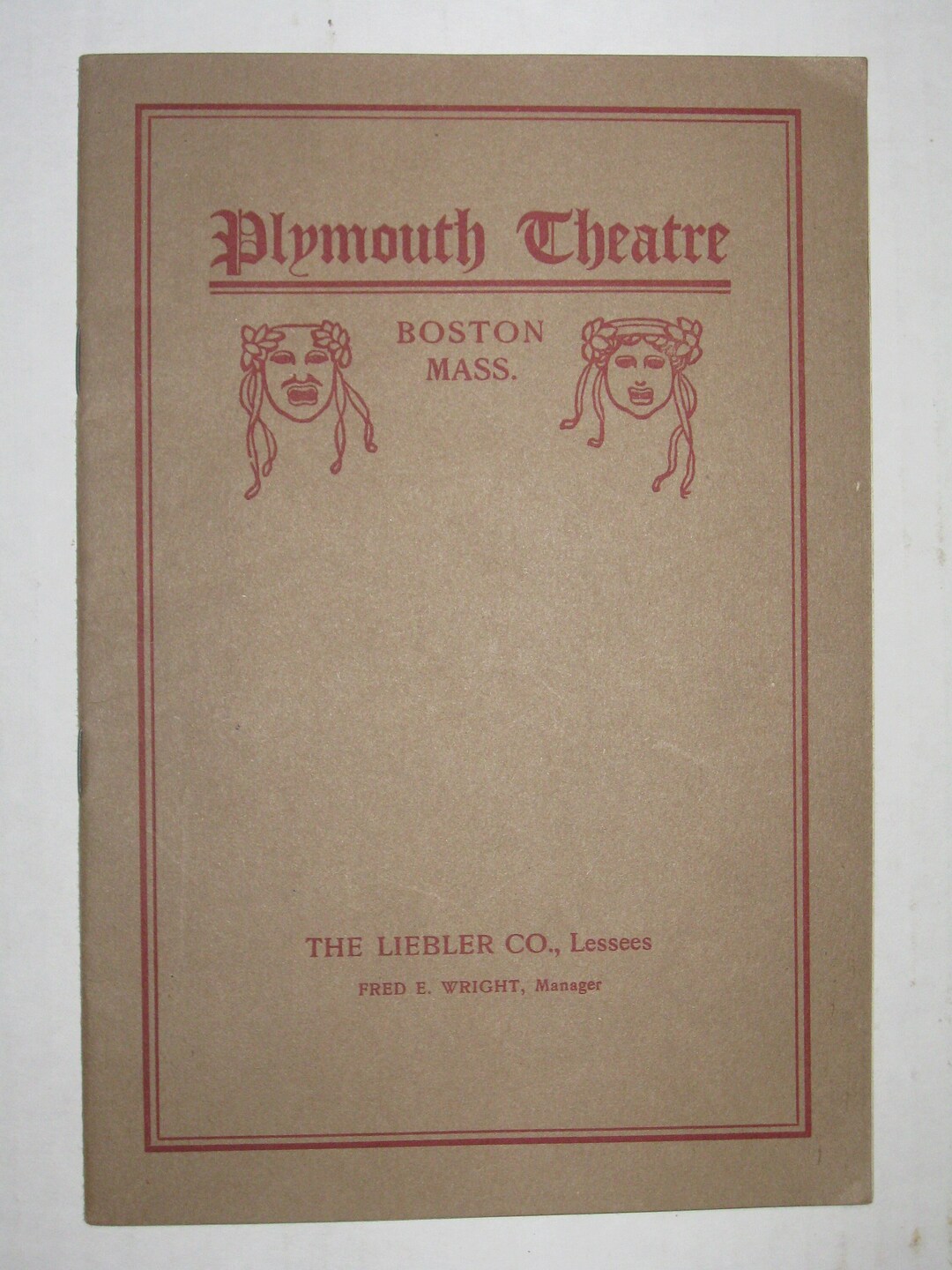 DISRAELI - 1913 Park Theatre Program Booklet - Boston - Etsy