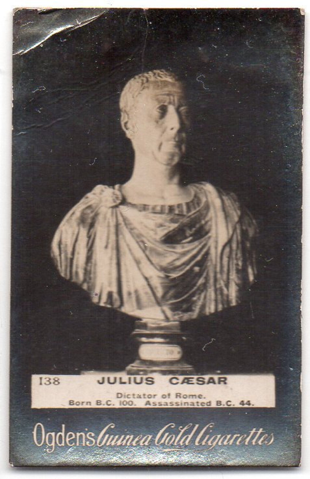 JULIUS CAESAR C.1900 Ogdens Guinea Gold Cigarette Card - Etsy