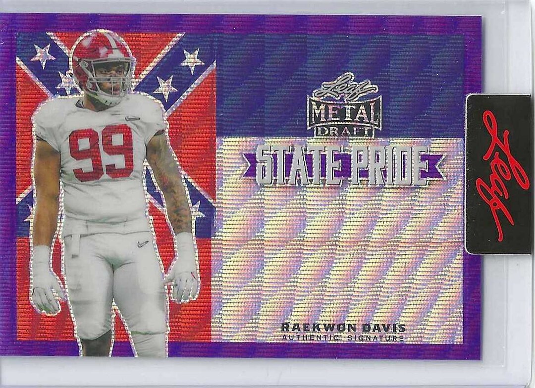 RAEKWON DAVIS 2019 Leaf Metal 1/1 Pre-production Proof Football Card - Etsy