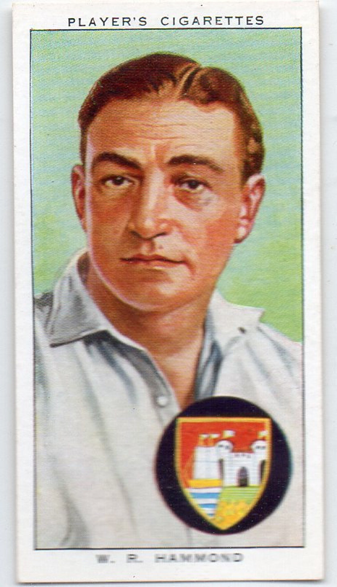 WALTER HAMMOND 1938 Player Cricketers 12 Cigarette Card | Etsy