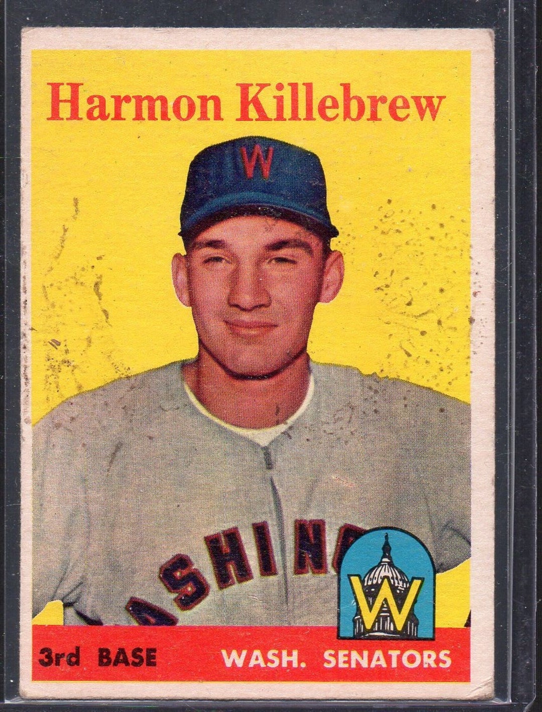 HARMON KILLEBREW 1958 Topps 288 Baseball Card Washington - Etsy