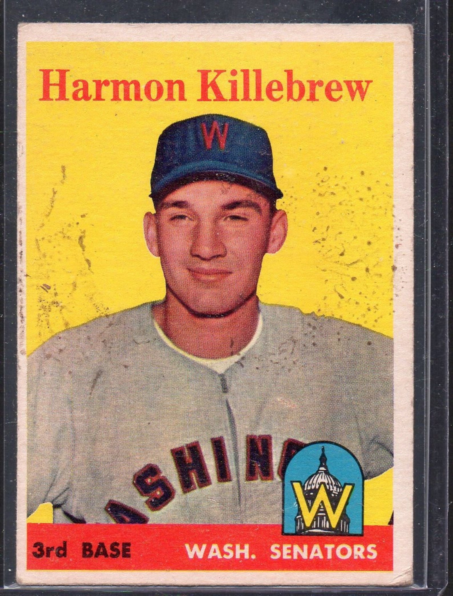 HARMON KILLEBREW 1958 Topps 288 Baseball Card Washington - Etsy