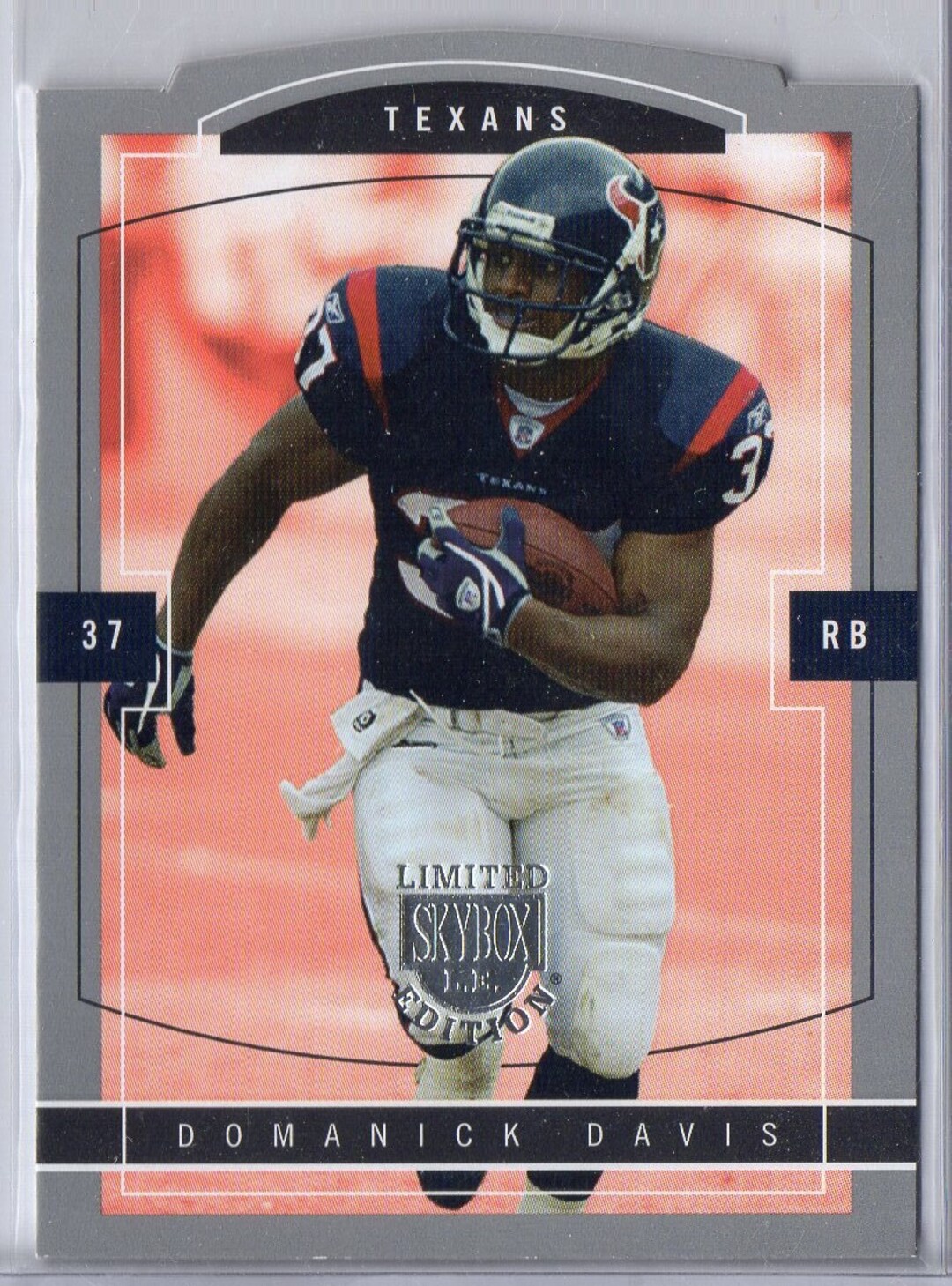 DOMANICK DAVIS RC 2003 Skybox L.E. #73 Football Card #/99 - Houston ...