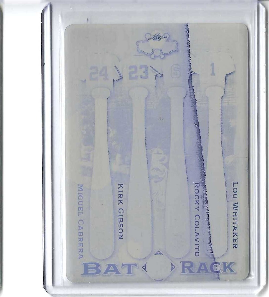 Miguel Cabrera/kirk Gibson/rocky Colavito/lou Whitaker 2022 Leaf Lumber ...