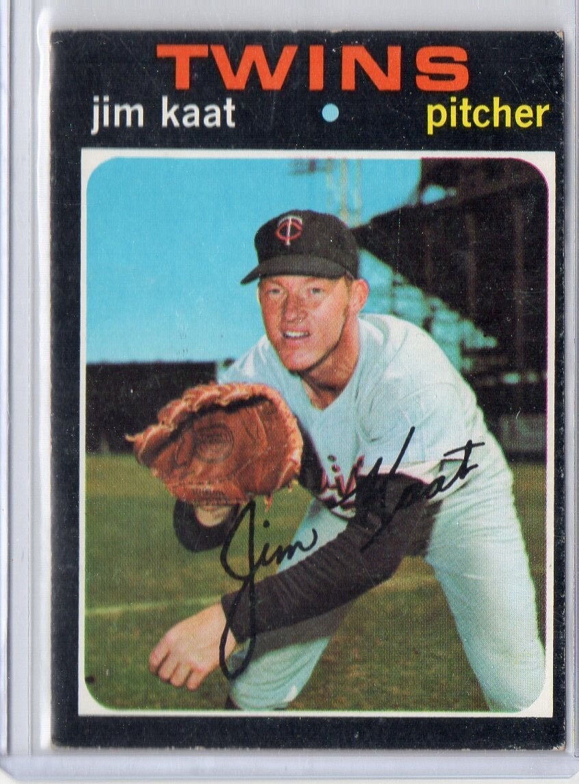 JIM KAAT 1971 Topps 245 Baseball Card Minnesota Twins - Etsy