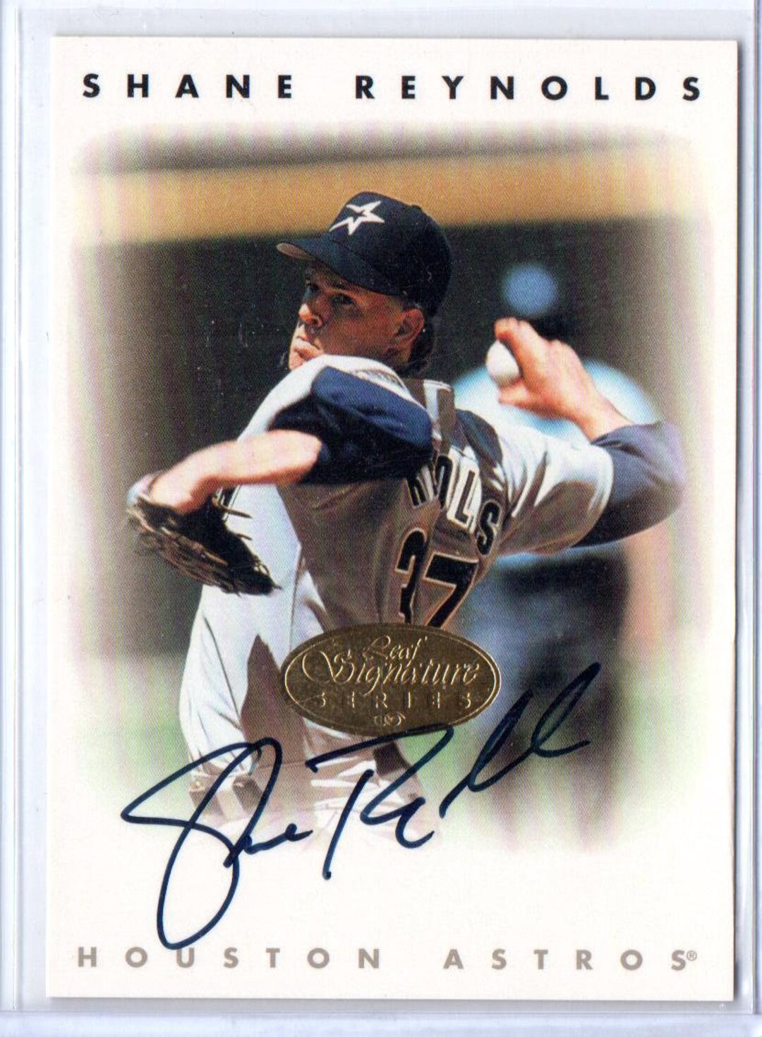 SHANE REYNOLDS 1996 Leaf Signature Gold Autograph Baseball Card ...