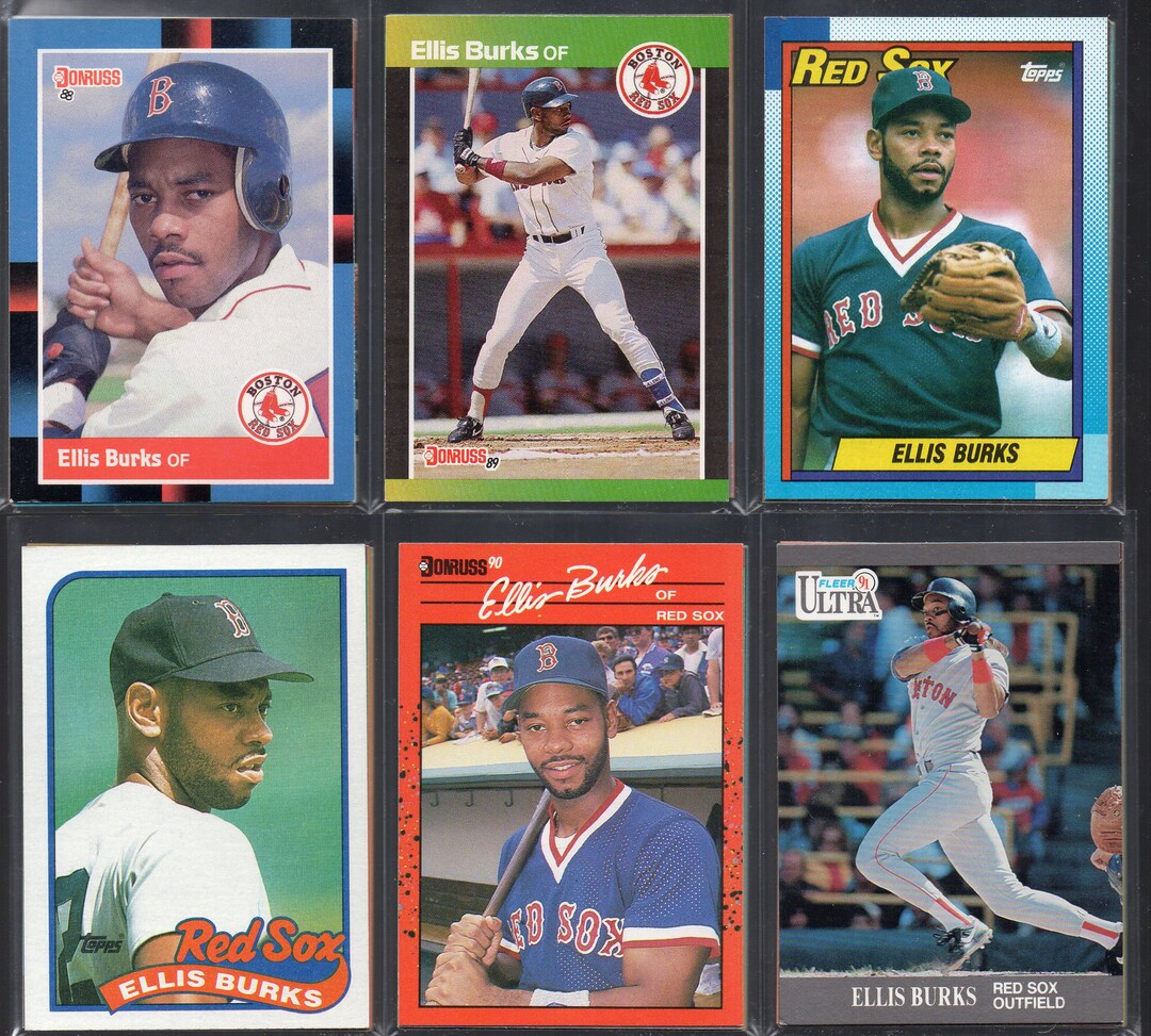 ELLIS BURKS Baseball Cards (6) Lot - Etsy