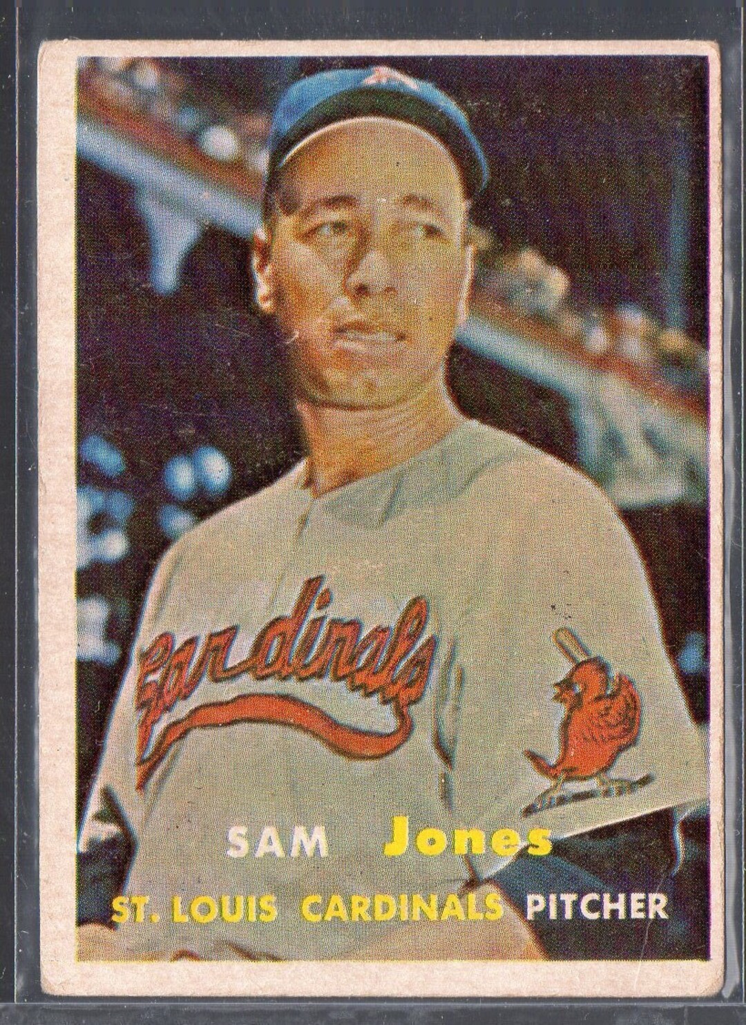 SAM JONES 1957 Topps #287 Baseball Card - St Louis Cardinals - Etsy