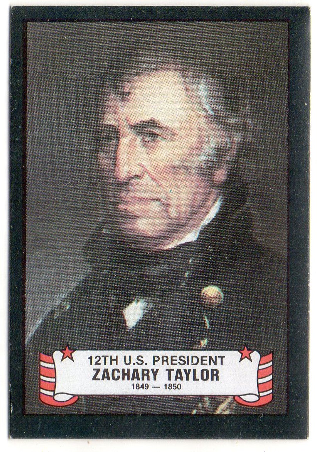 ZACHARY TAYLOR 1980 Kellogg's Presidents #12 Collectible Card - Etsy