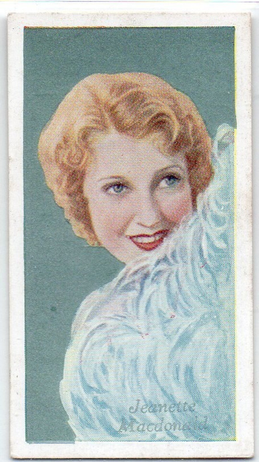 JEANETTE Macdonald 1934 Phillips Film Favourites #25 Cigarette Card - Etsy