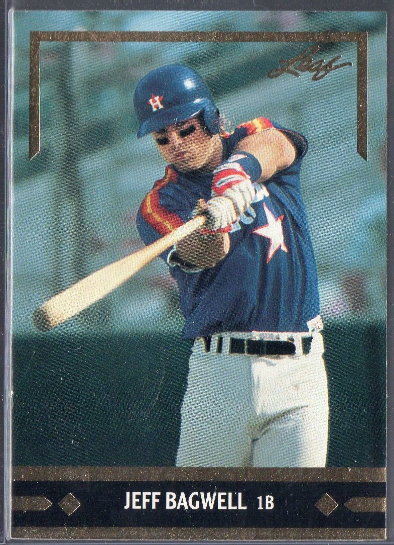 JEFF BAGWELL RC 1991 Leaf Gold Rookies #14 Baseball Card - Houston ...