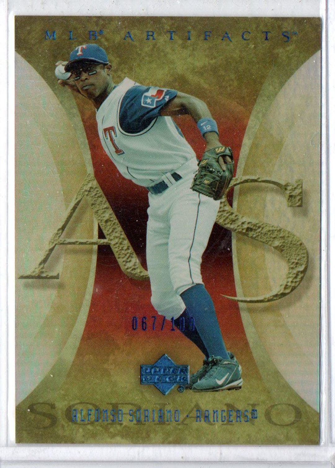 ALFONSO Soriano 2005 UD MLB Artifacts Blue Parallel Baseball Card #/100 ...