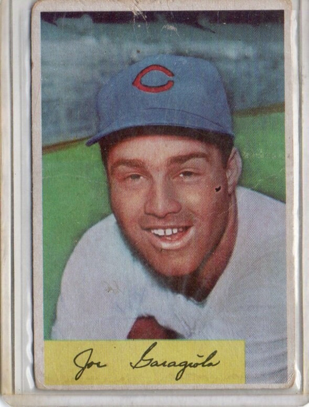 JOE GARAGIOLA 1954 Bowman #141 Baseball Card *low Grade* - Chicago Cubs ...