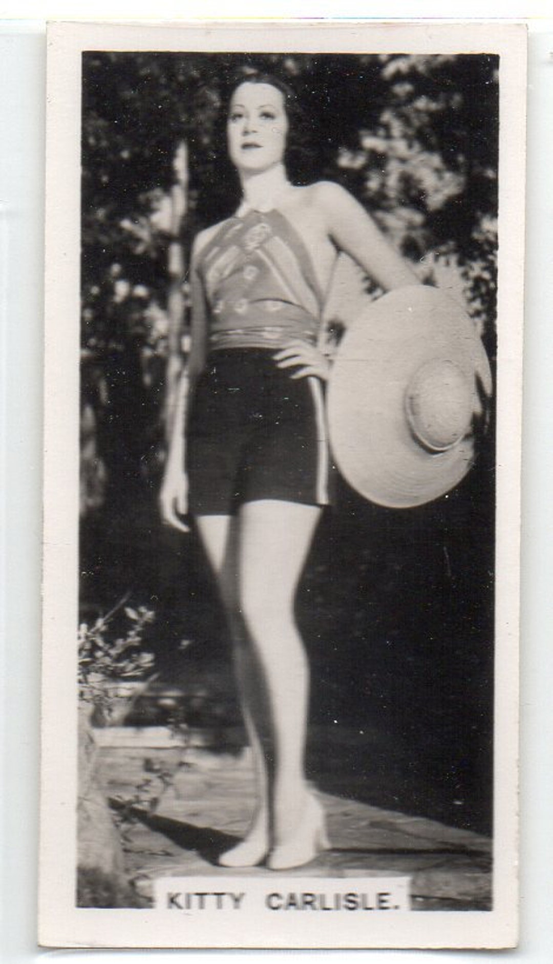 KITTY CARLISLE 1937 Carreras Film Stars #47 Cigarette Card - Etsy