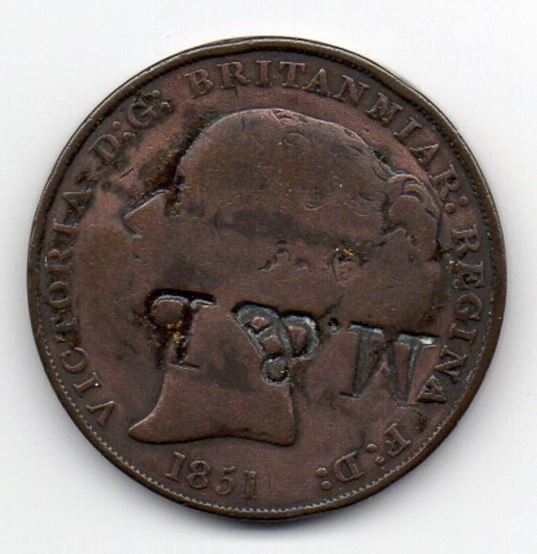 QUEEN VICTORIA 1851 State of Jersey/great Britain 1/13 Shilling Coin ...