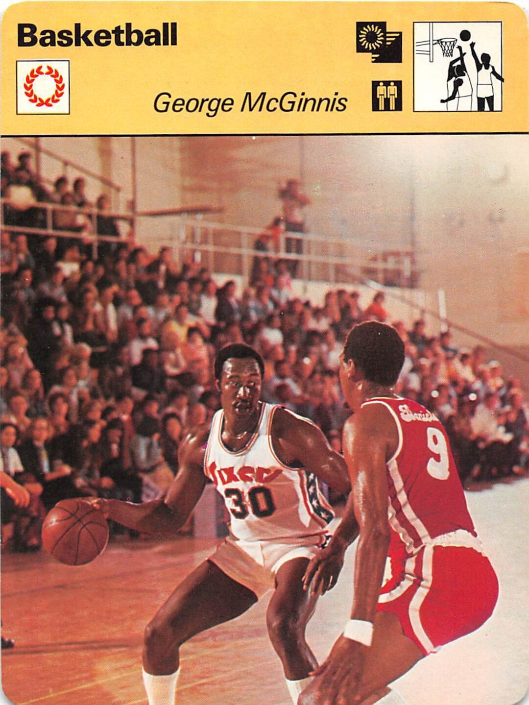 GEORGE Mcginnis 1977 Editions Rencontre Sportscasters Card ...