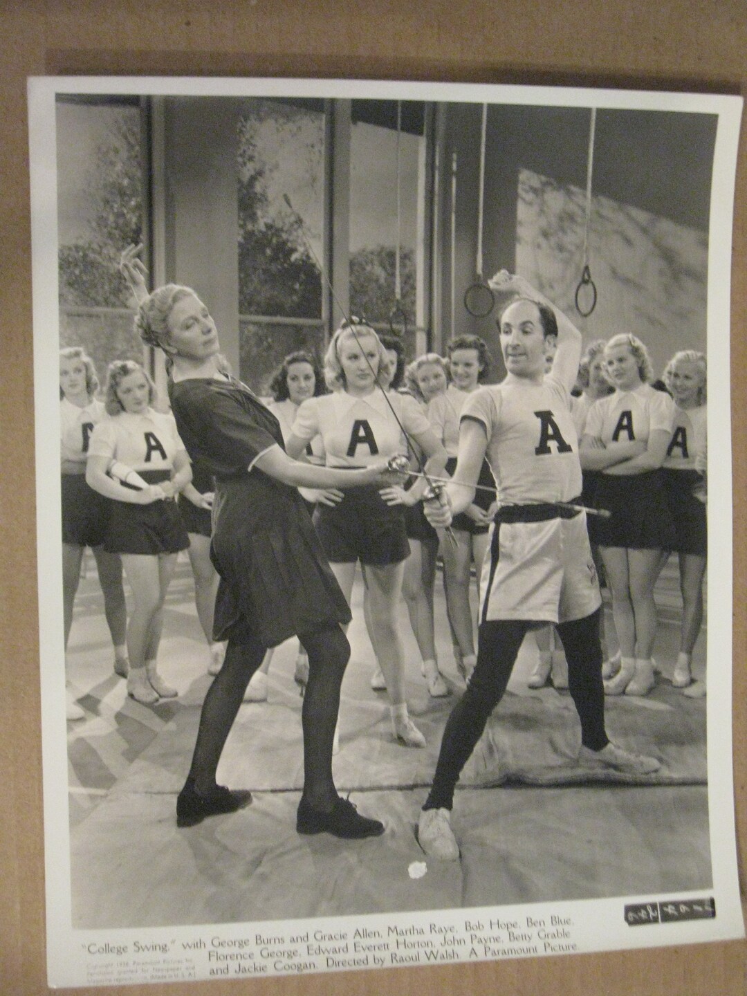 COLLEGE SWING W/ben Blue & Cecil Cunningham - Vintage 1938 Studio 8x10 ...
