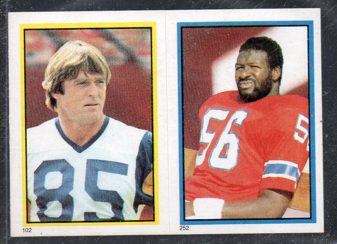 ANDRE Tippett/jack YOUNGBLOOD 1984 Topps #252 Football Card - Etsy