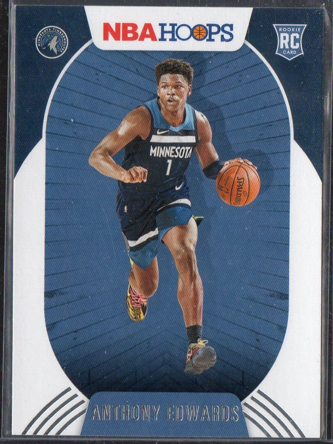 ANTHONY EDWARDS RC 2020 Hoops 216 Basketball Card Minnesota - Etsy