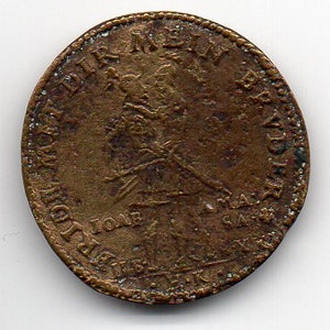 DAVID & JONATHAN 1600's German Nuremberg Bible Jeton Token Great for ...