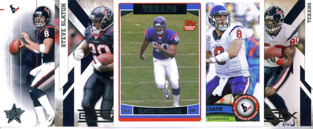 HOUSTON TEXANS/OILERS Football Team Lot - 150 Assorted Cards - Etsy