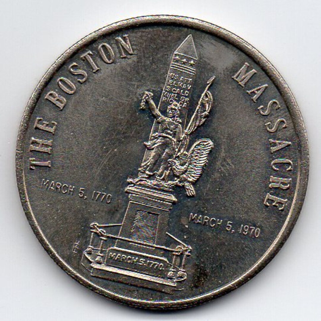 BOSTON MASSACRE 1970 Anniversary Token Coin - Etsy