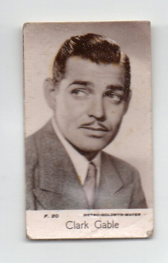 CLARK GABLE 1940 Bridgewater Film Stars Mini Collectable Card | Etsy
