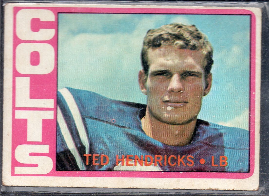 TED HENDRICKS RC 1972 Topps 93 Football Card Baltimore - Etsy