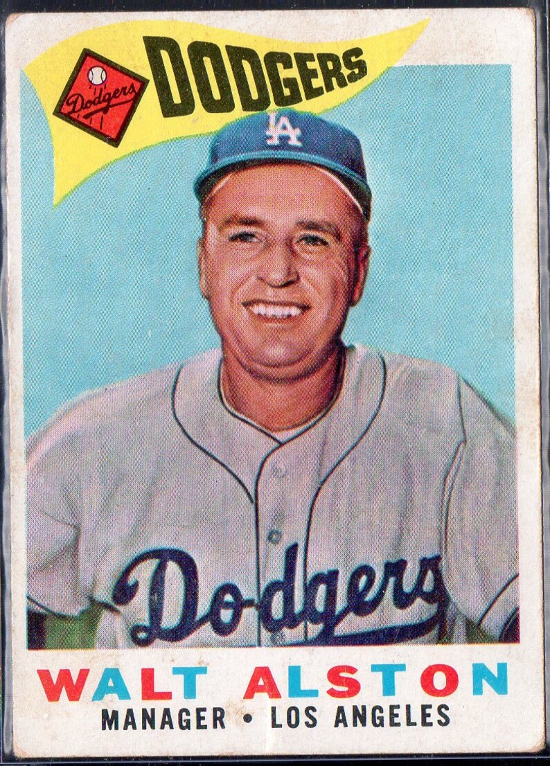 WALT ALSTON MG 1960 Topps 212 Baseball Card Los Angeles | Etsy
