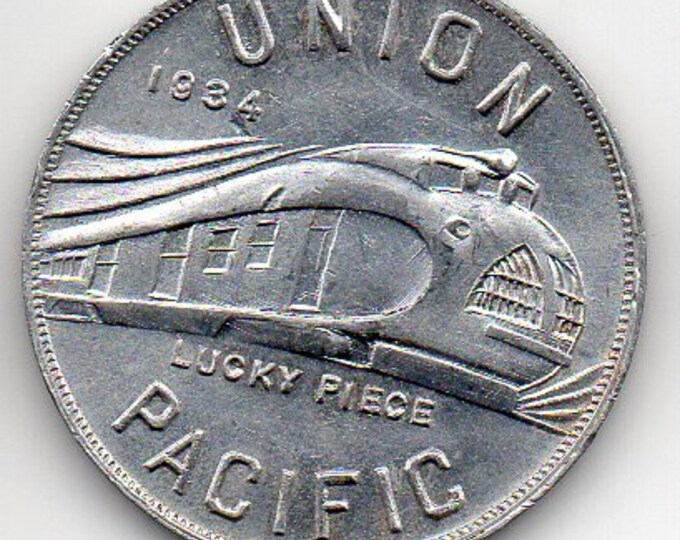 Union Pacific Railroad 1934 Aluminum Lucky Piece Train Token - Etsy