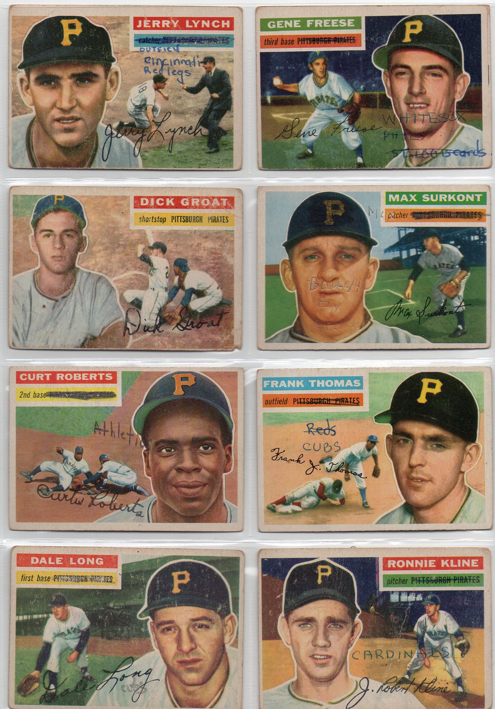 PITTSBURGH PIRATES 1956 Topps Baseball Card Team Lot 10 - Etsy