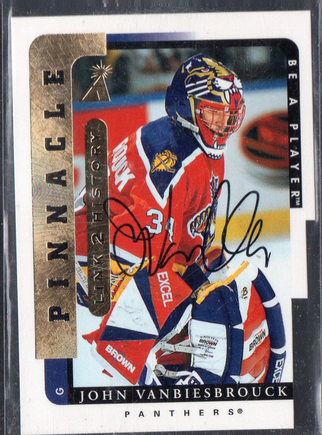 JOHN VANBIESBROUCK 1996 Pinnacle Be A Player BAP Link 2 History #10 ...