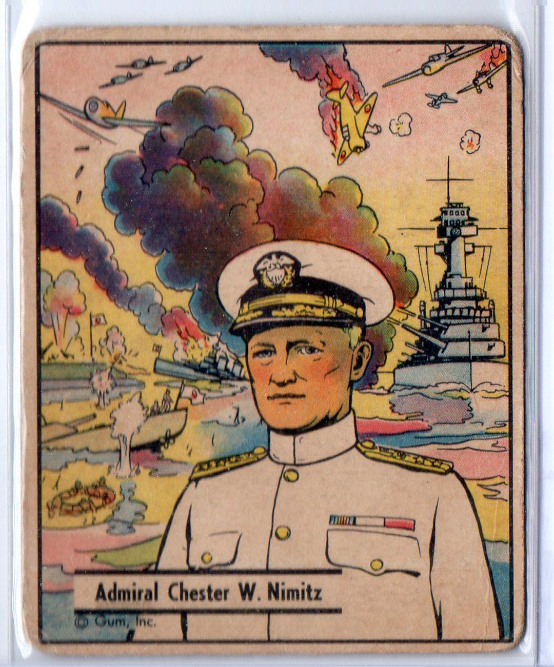 ADM CHESTER NIMITZ 1942 Gum #46 World War 2 Card - Etsy