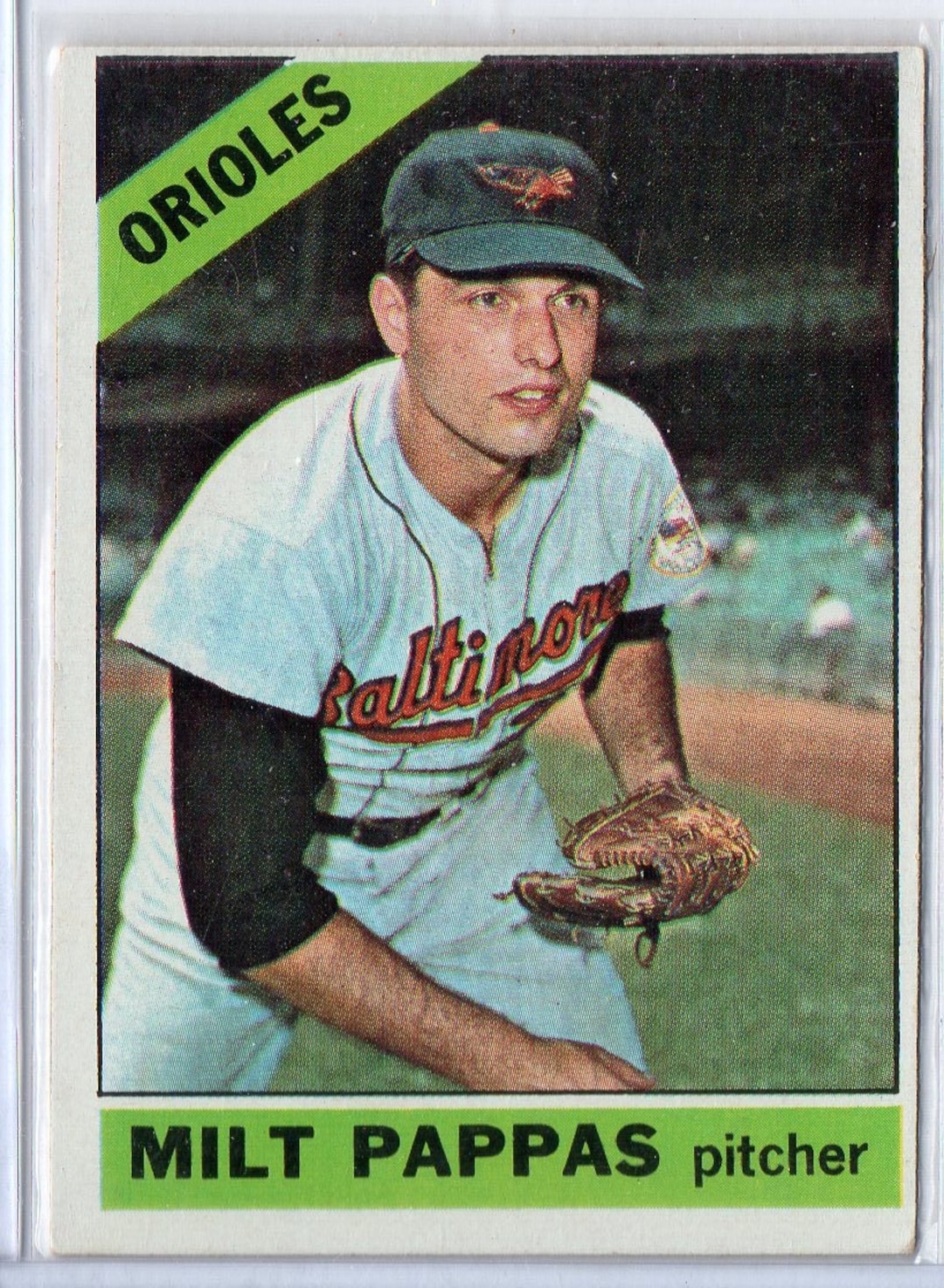 MILT PAPPAS 1966 Topps 105 Baseball Card Baltimore Orioles - Etsy