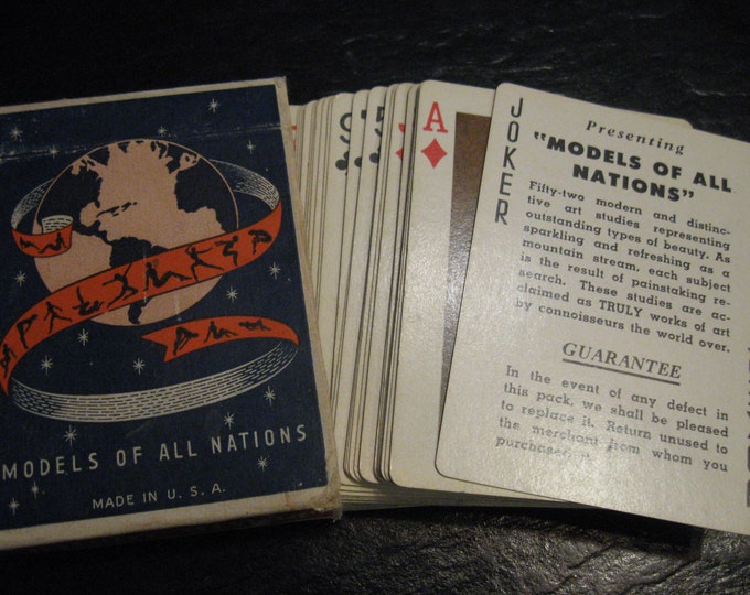 Models of All Nations 1940's WP Nude Playing Cards Deck - Includes ...