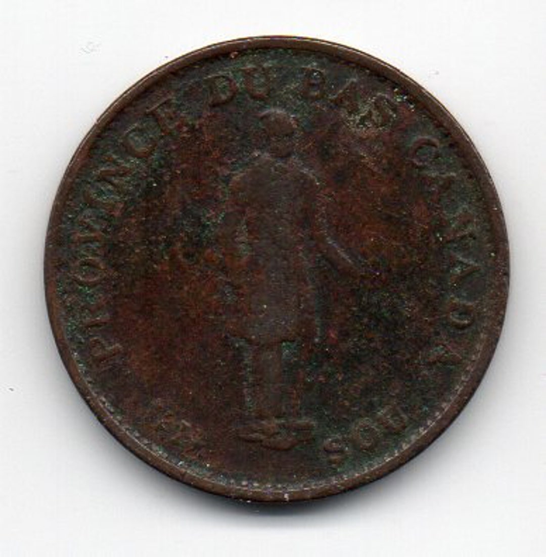 1837 Canada Half Penny (1 Sou) Bank Token Coin - Etsy