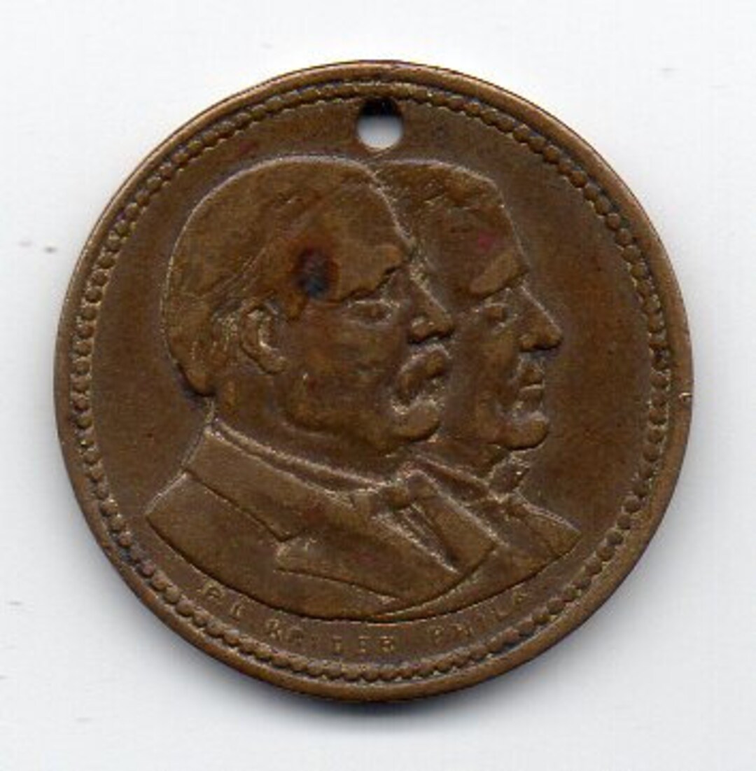 GROVER Cleveland/thomas Hendricks 1884 Presidential Campaign Token Coin - Etsy