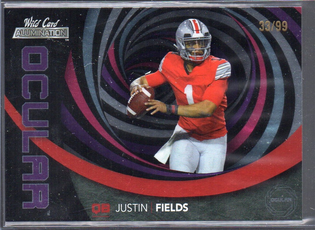 JUSTIN FIELDS 2021 Wild Card Alumination Ocular #8 Purple Parallel ...