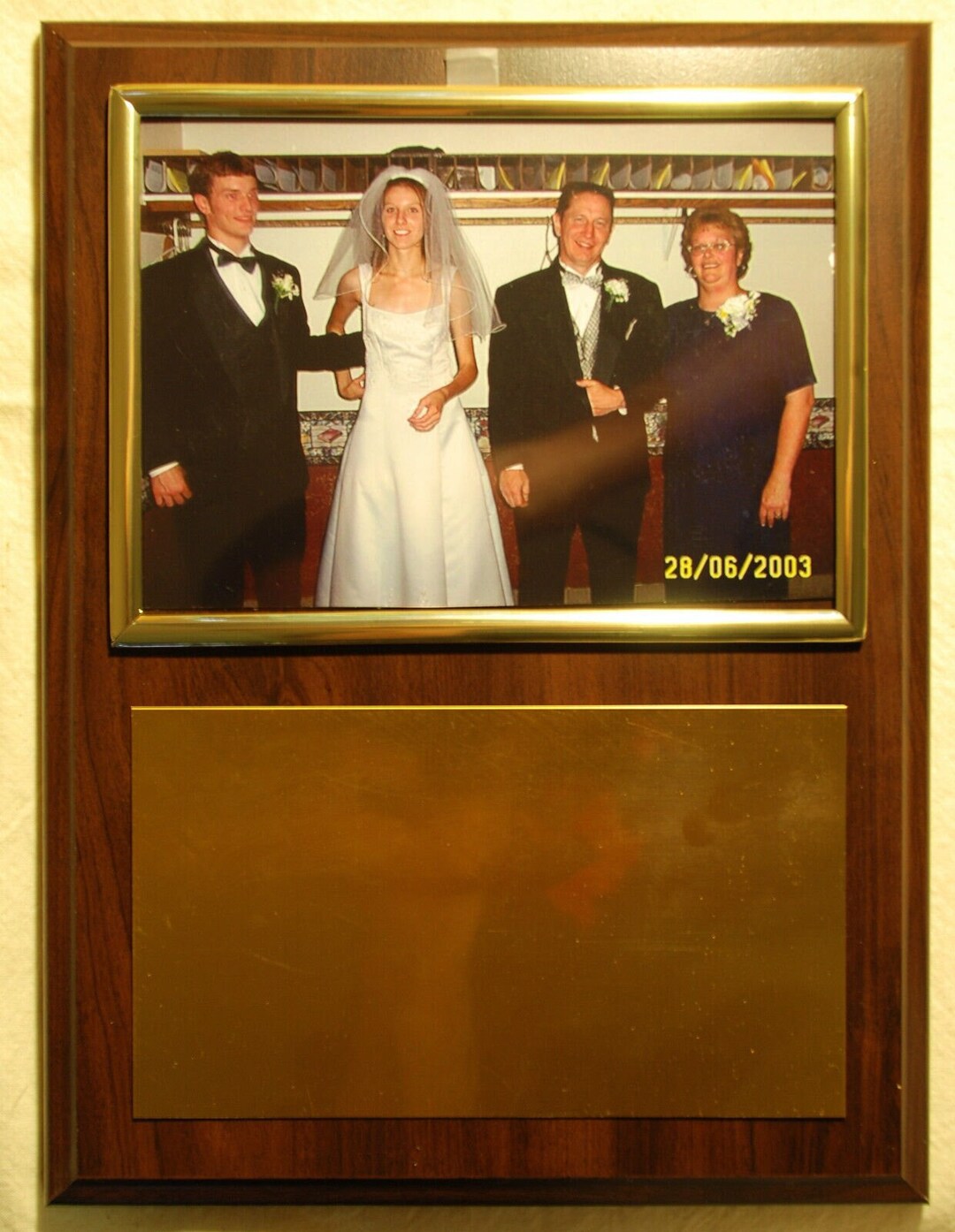 Team/sponsor Photo Award Plaque 9x12 Board With 5x7 Picture Frame FREE ...