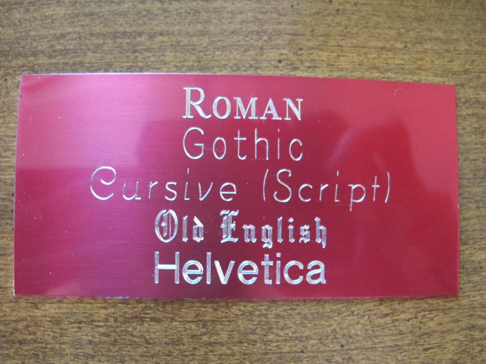 2x4 Custom Engraved Brass Name Plate/plaque Award - Etsy