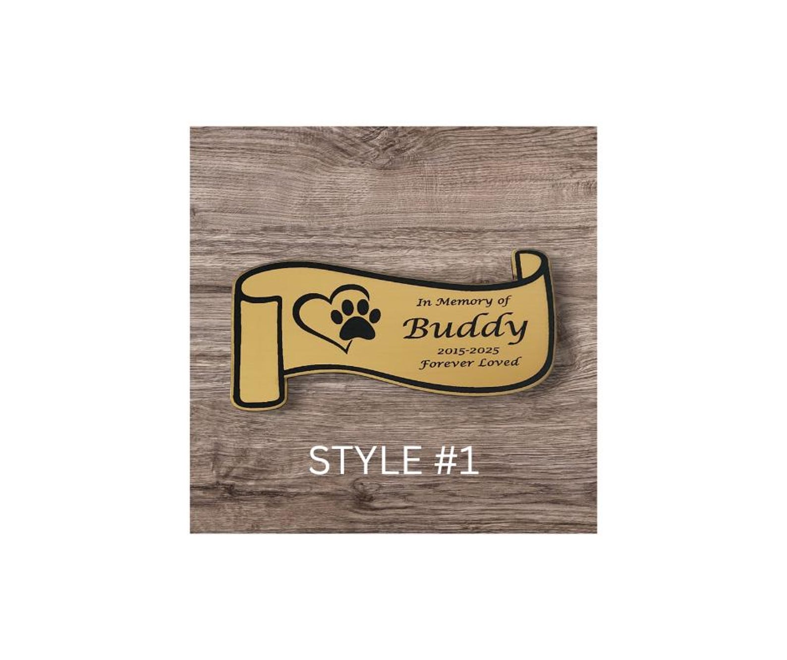 Personalized Pet Memorial Plaques, Paw Pet Engraved Plates, Memory ...