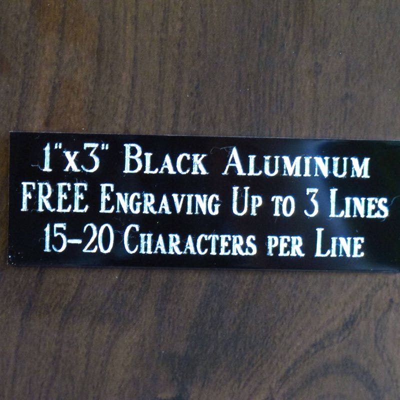 Engraved Name Plate 1.5 X 3 - Etsy