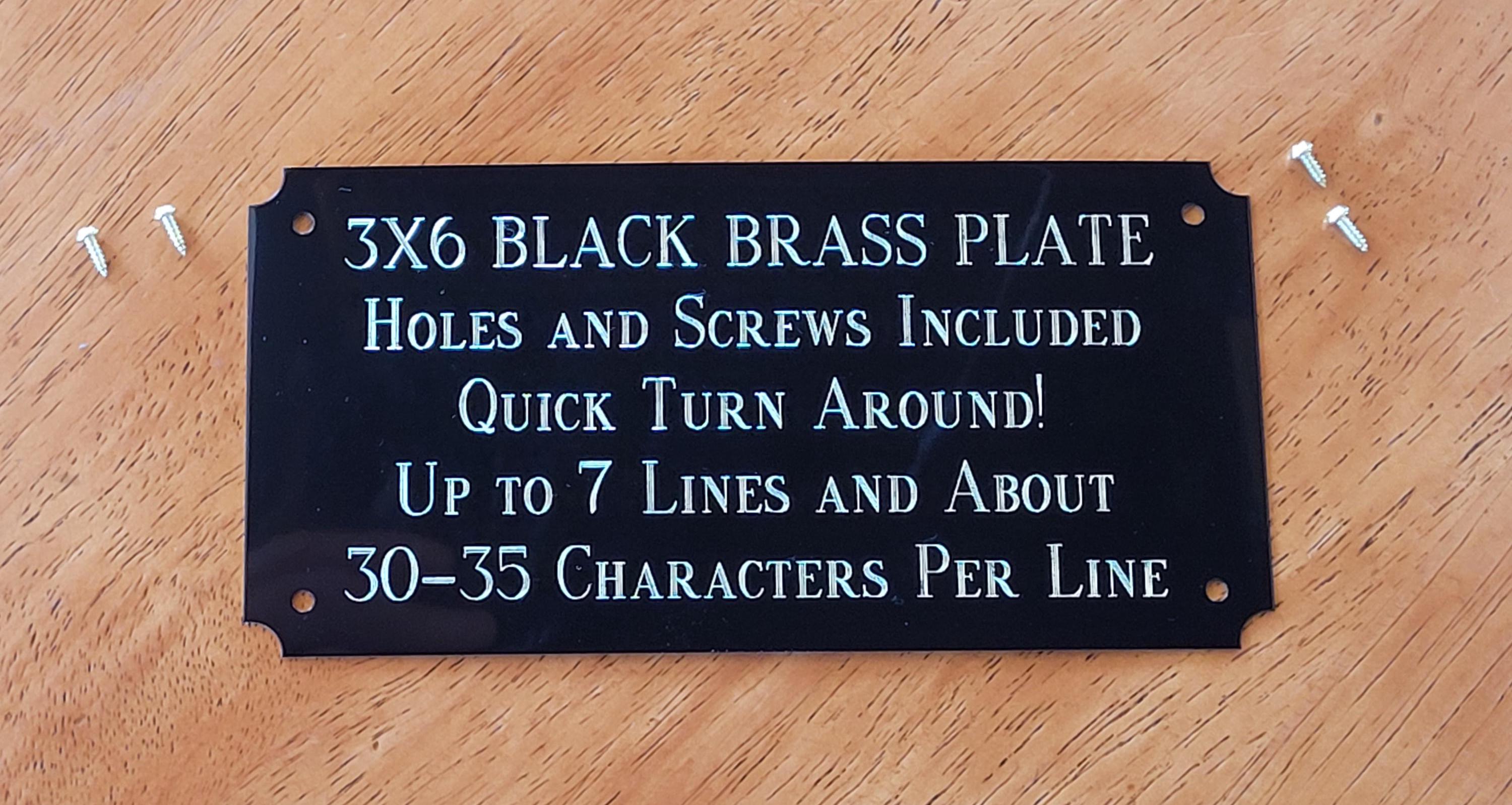 Custom Engraved Brass Name Plate (3